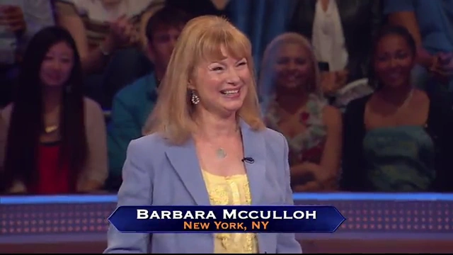 Barbara McCulloh | Who Wants To Be A Millionaire Wiki | Fandom