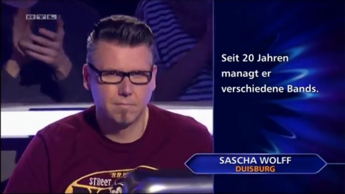 Sascha Wolff | Who Wants To Be A Millionaire Wiki | Fandom