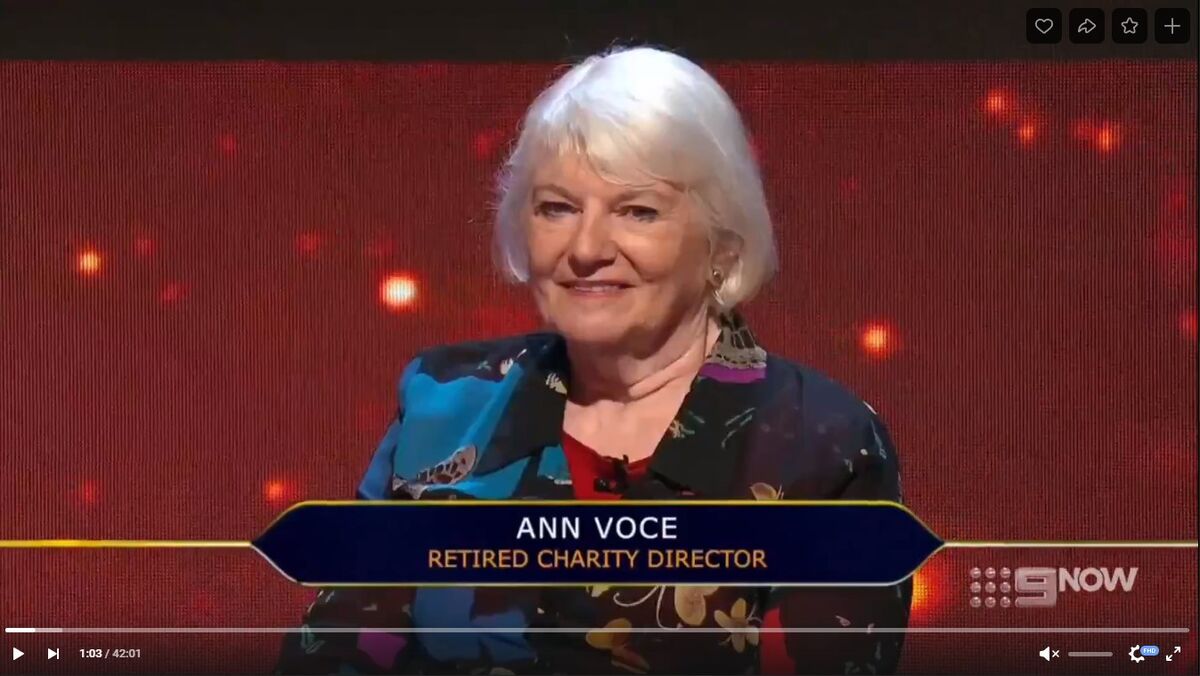 Ann Voce Who Wants To Be A Millionaire Wiki Fandom