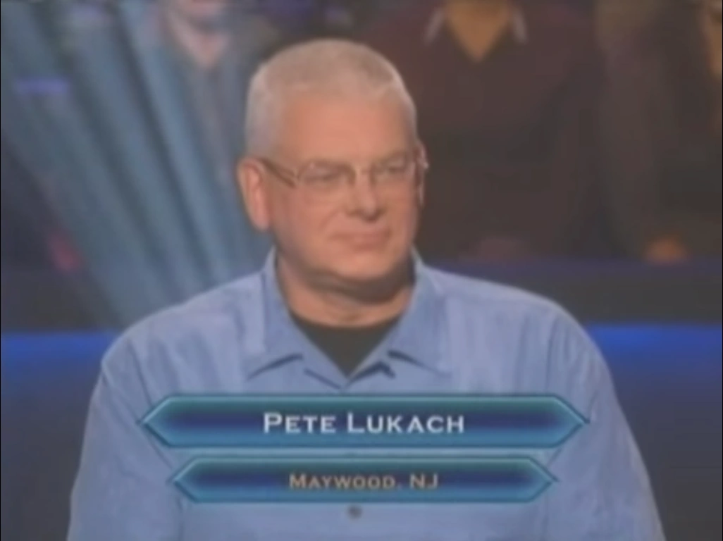 Pete Lukach | Who Wants To Be A Millionaire Wiki | Fandom