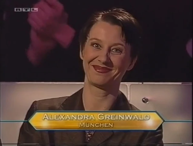 Alexandra Greinwald | Who Wants To Be A Millionaire Wiki | Fandom