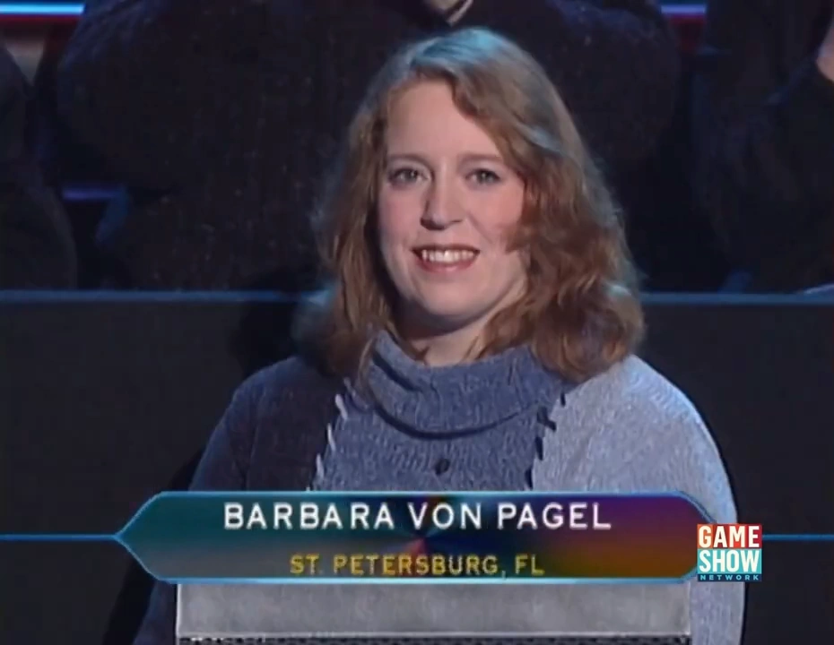 Barbara Von Pagel | Who Wants To Be A Millionaire Wiki | Fandom