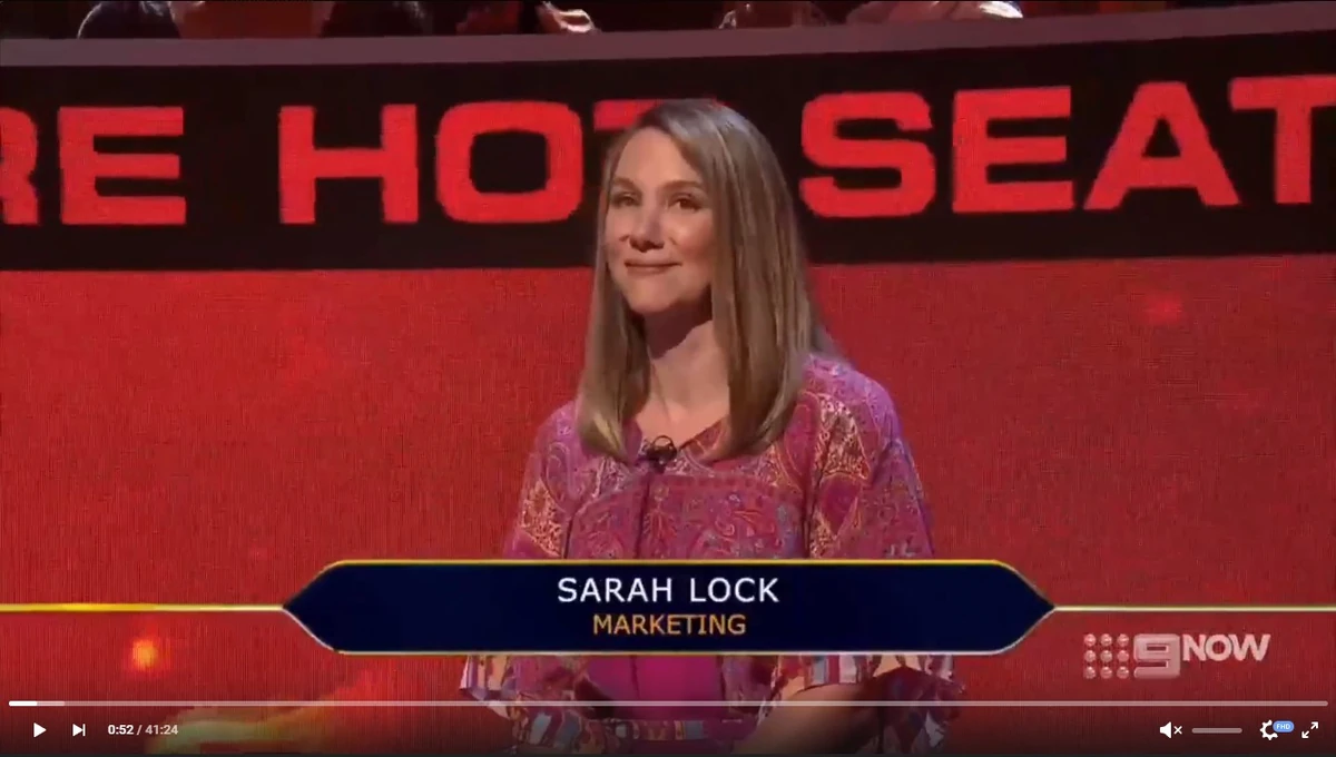 Sarah Lock | Who Wants To Be A Millionaire Wiki | Fandom