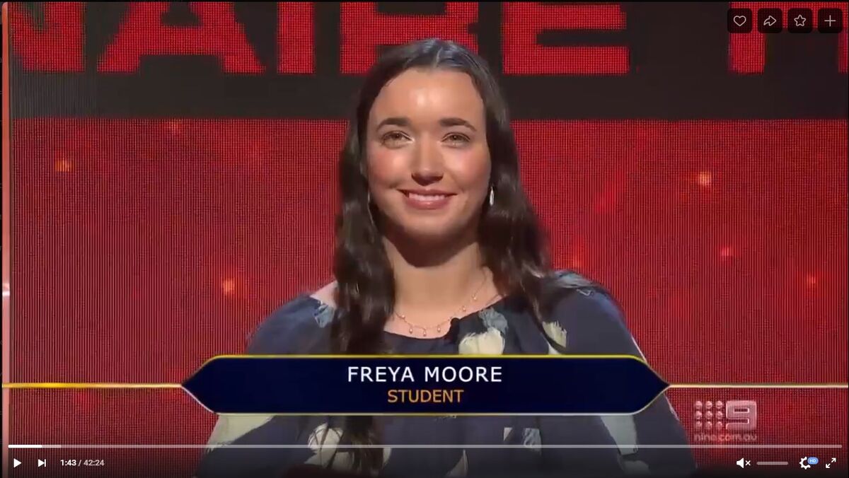 Freya Moore Who Wants To Be A Millionaire Wiki Fandom