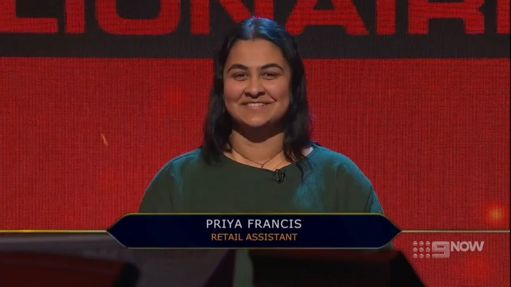 Priya Francis | Who Wants To Be A Millionaire Wiki | Fandom