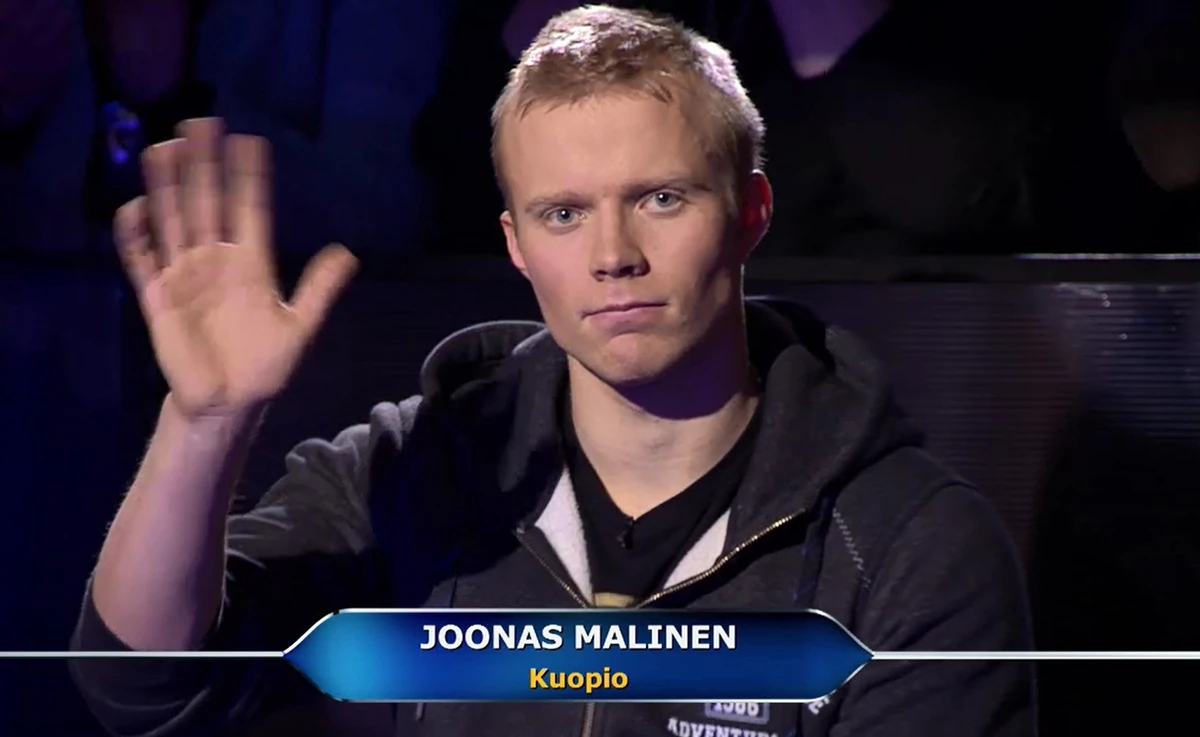 Joonas Malinen | Who Wants To Be A Millionaire Wiki | Fandom