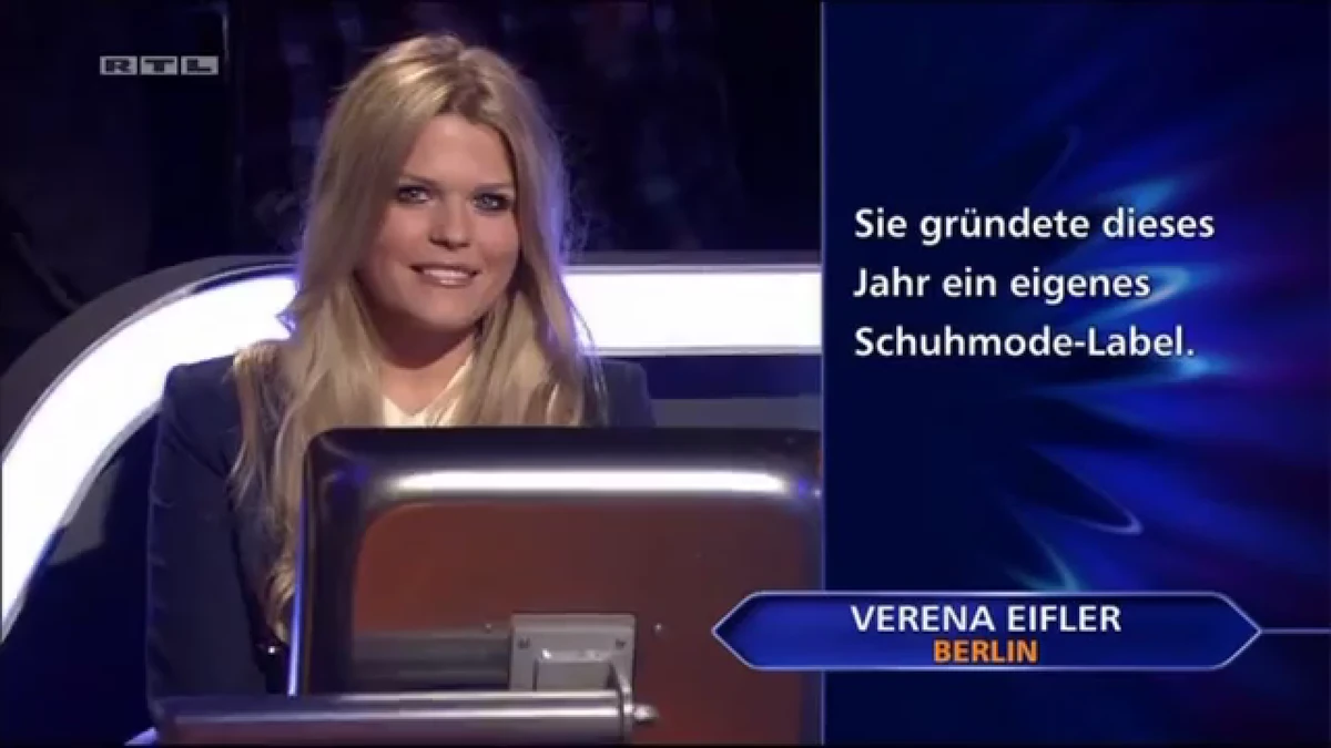 Verena Eifler | Who Wants To Be A Millionaire Wiki | Fandom