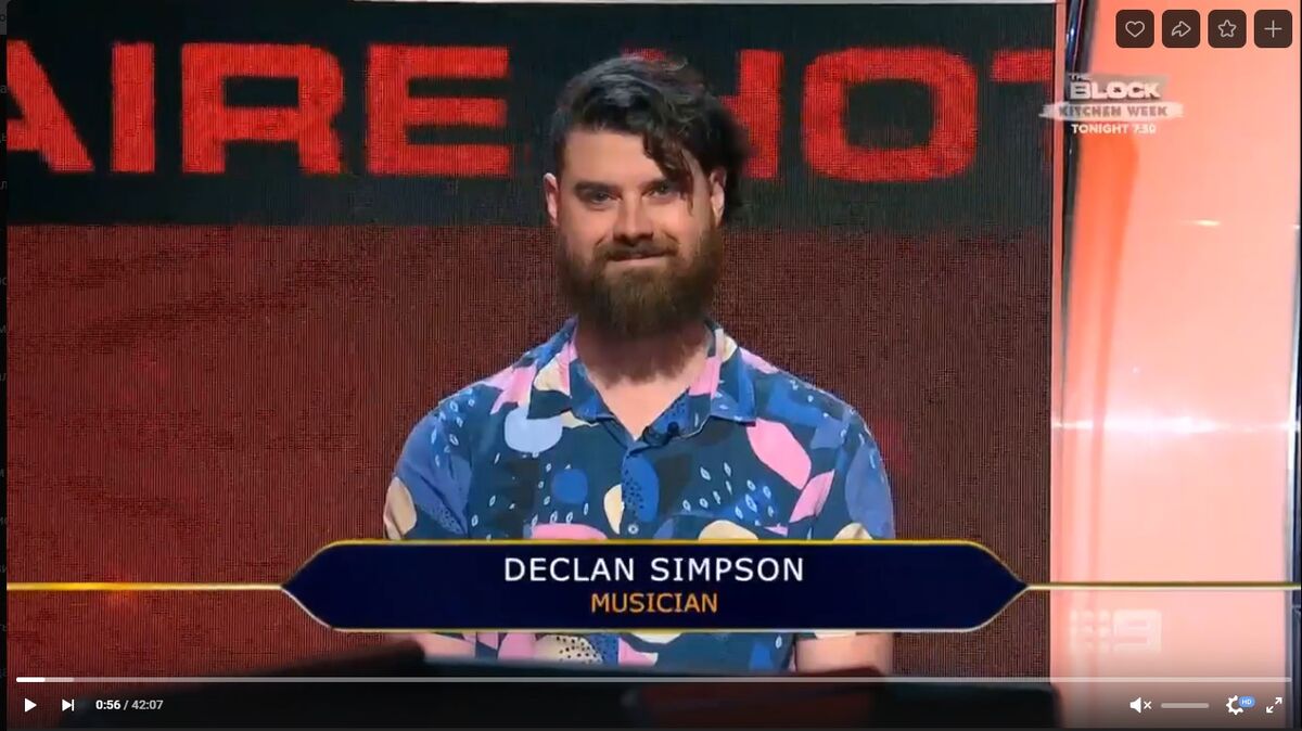 Declan Simpson Who Wants To Be A Millionaire Wiki Fandom