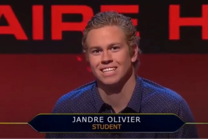 Jandre Olivier | Who Wants To Be A Millionaire Wiki | Fandom
