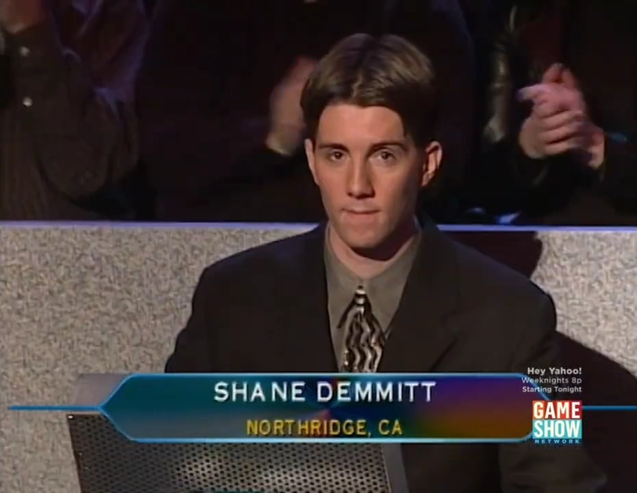 Shane Demmitt | Who Wants To Be A Millionaire Wiki | Fandom