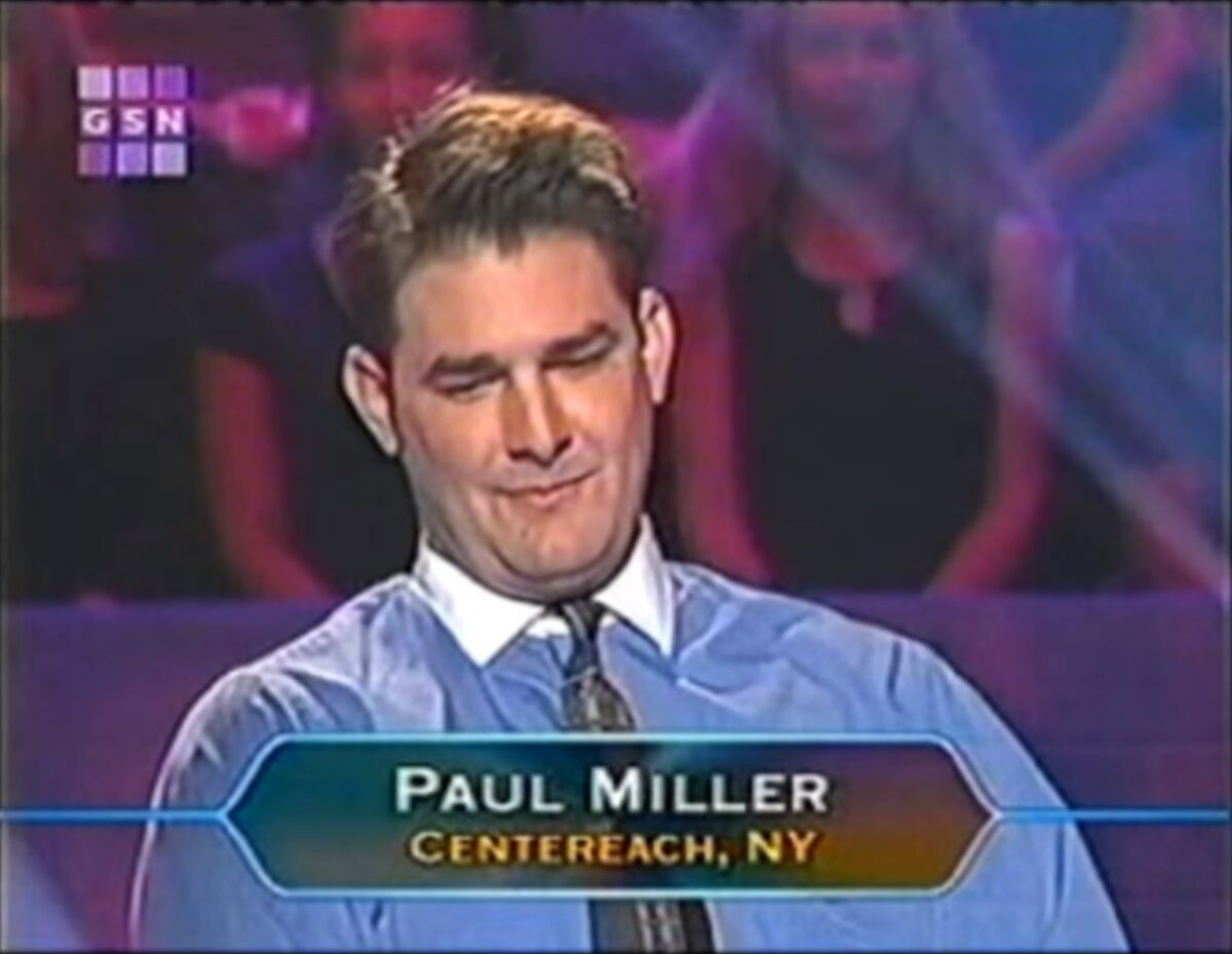 Paul Miller Who Wants To Be A Millionaire Wiki Fandom