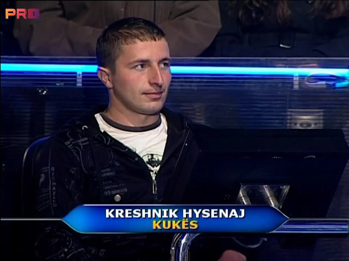 Kreshnik Hysenaj | Who Wants To Be A Millionaire Wiki | Fandom