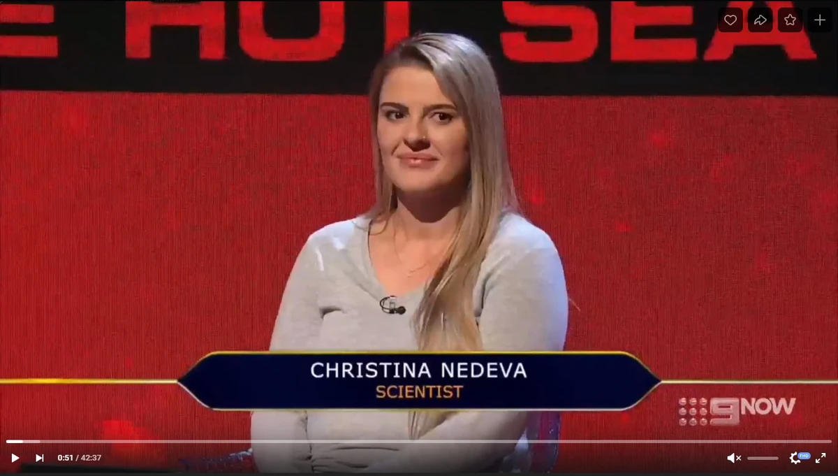 Christina Nedeva | Who Wants To Be A Millionaire Wiki | Fandom