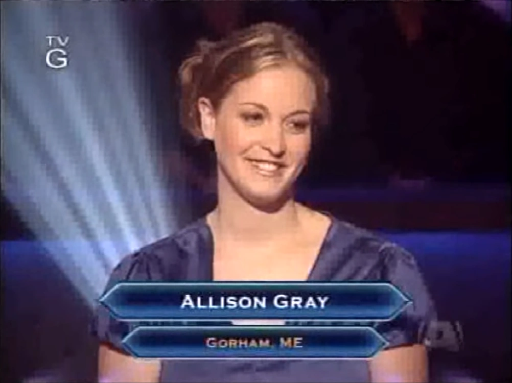 Allison Gray | Who Wants To Be A Millionaire Wiki | Fandom