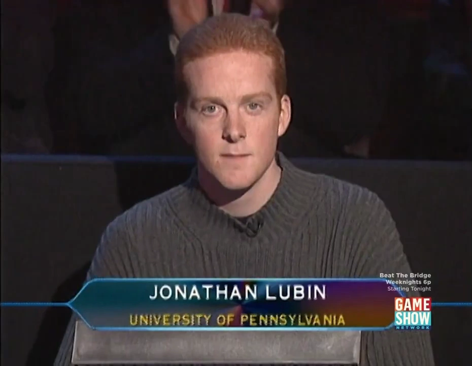 Jonathan Lubin | Who Wants To Be A Millionaire Wiki | Fandom