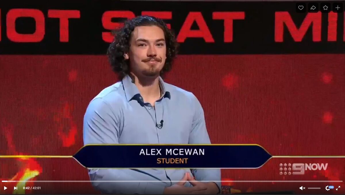 Alex Mcewan Who Wants To Be A Millionaire Wiki Fandom