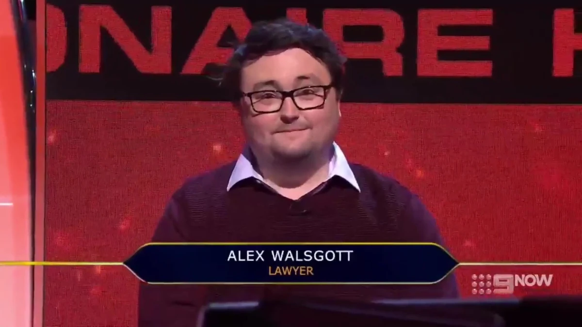 Alex Walsgott | Who Wants To Be A Millionaire Wiki | Fandom