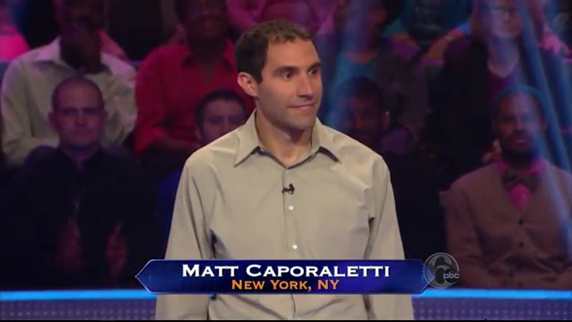 Matt Caporaletti | Who Wants To Be A Millionaire Wiki | Fandom