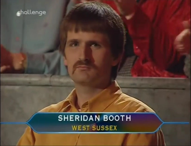 Sheridan Booth | Who Wants To Be A Millionaire Wiki | Fandom