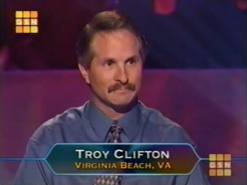 Troy Clifton Who Wants To Be A Millionaire Wiki Fandom