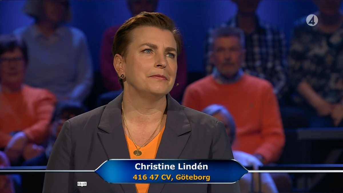 Christine Lindén | Who Wants To Be A Millionaire Wiki | Fandom