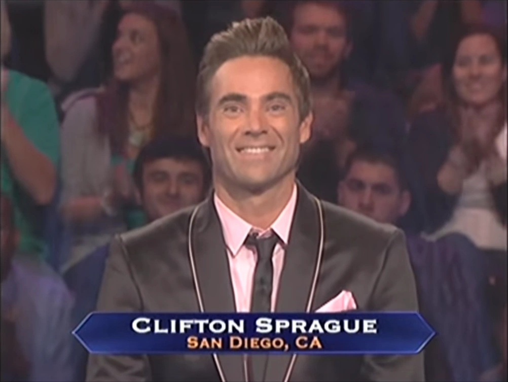 Clifton Sprague | Who Wants To Be A Millionaire Wiki | Fandom