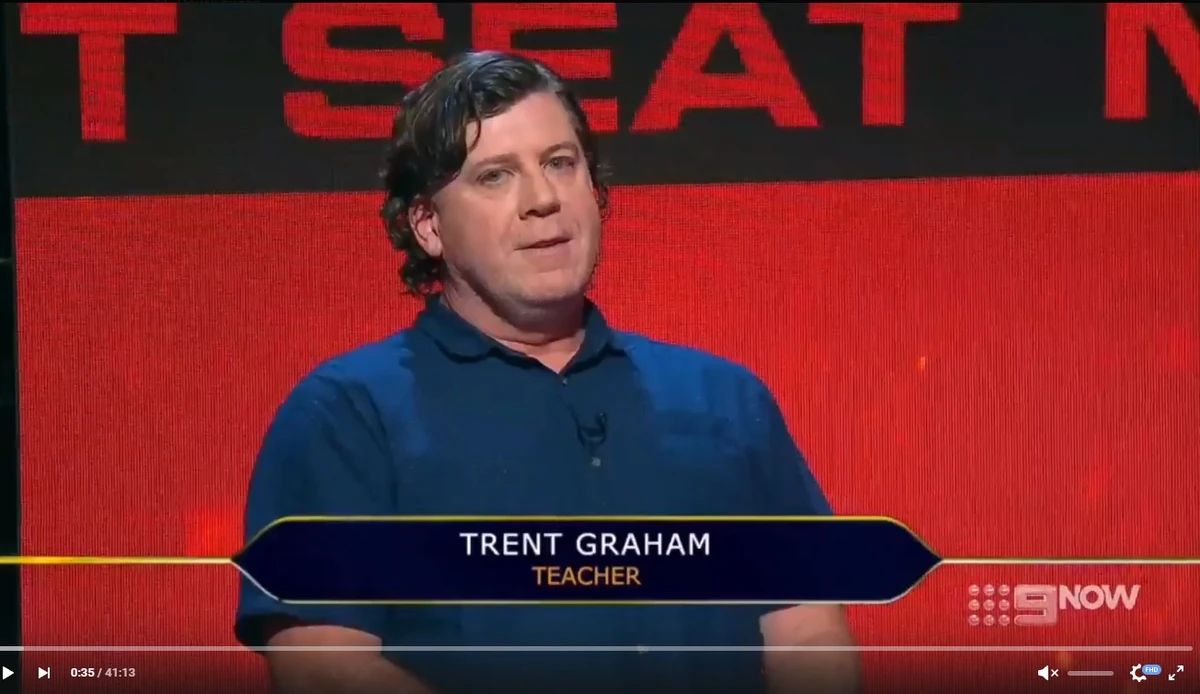 Trent Graham | Who Wants To Be A Millionaire Wiki | Fandom
