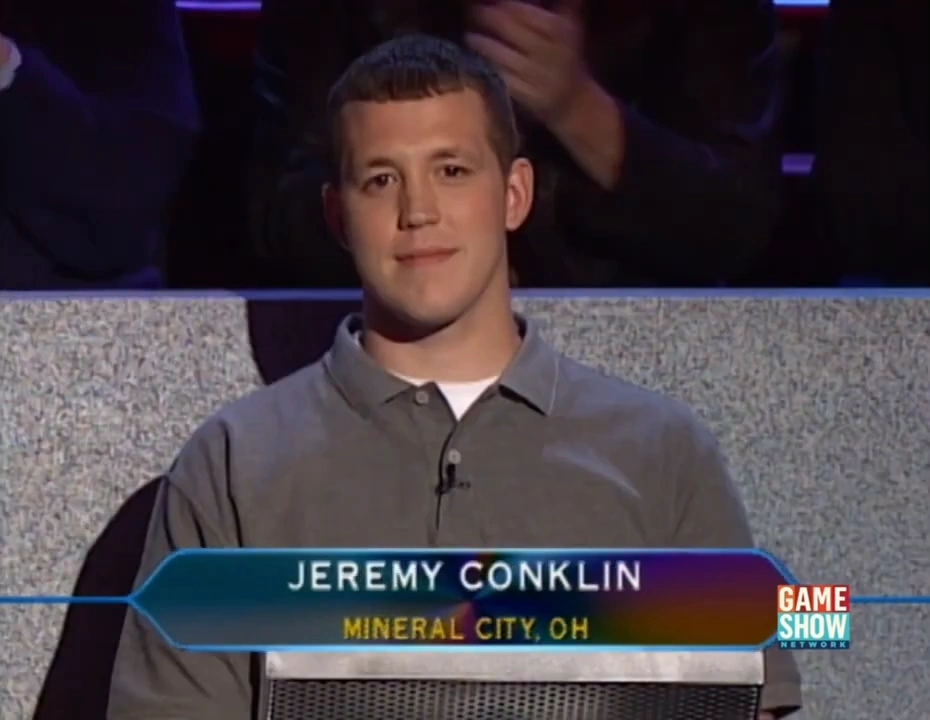 Jeremy Conklin | Who Wants To Be A Millionaire Wiki | Fandom
