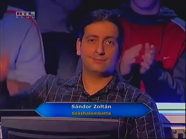 Sándor Zoltán | Who Wants To Be A Millionaire Wiki | Fandom