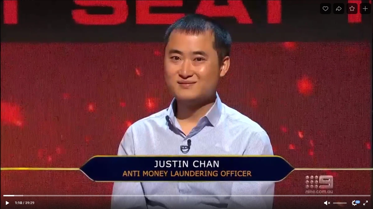 Justin Chan | Who Wants To Be A Millionaire Wiki | Fandom