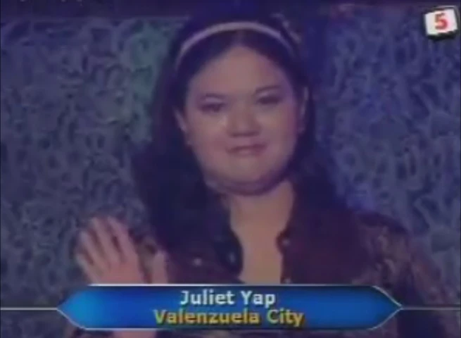 Juliet Yap | Who Wants To Be A Millionaire Wiki | Fandom