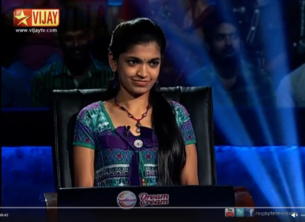 Nirubha E | Who Wants To Be A Millionaire Wiki | Fandom
