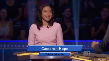 Cameron Hope | Who Wants To Be A Millionaire Wiki | Fandom