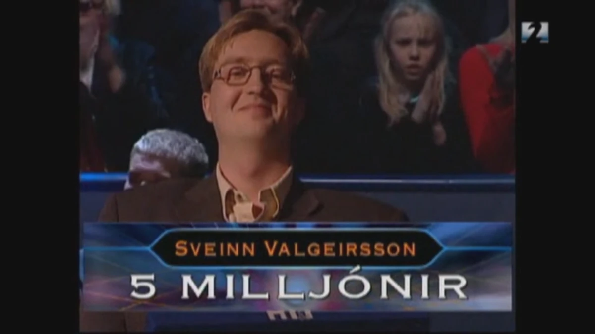 Sveinn Valgeirsson | Who Wants To Be A Millionaire Wiki | Fandom