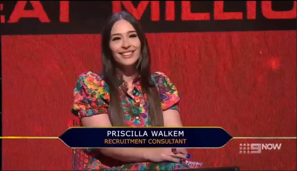 Priscilla Walkem | Who Wants To Be A Millionaire Wiki | Fandom