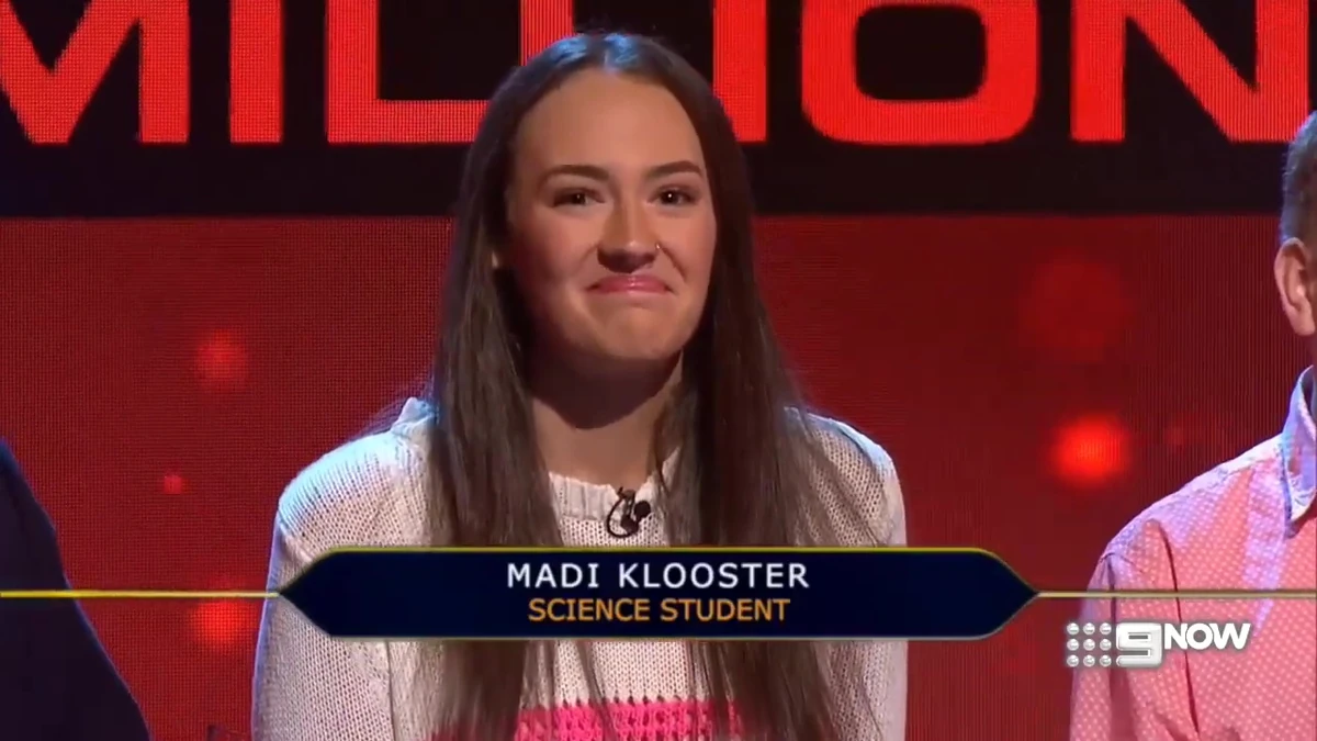 Madi Klooster | Who Wants To Be A Millionaire Wiki | Fandom