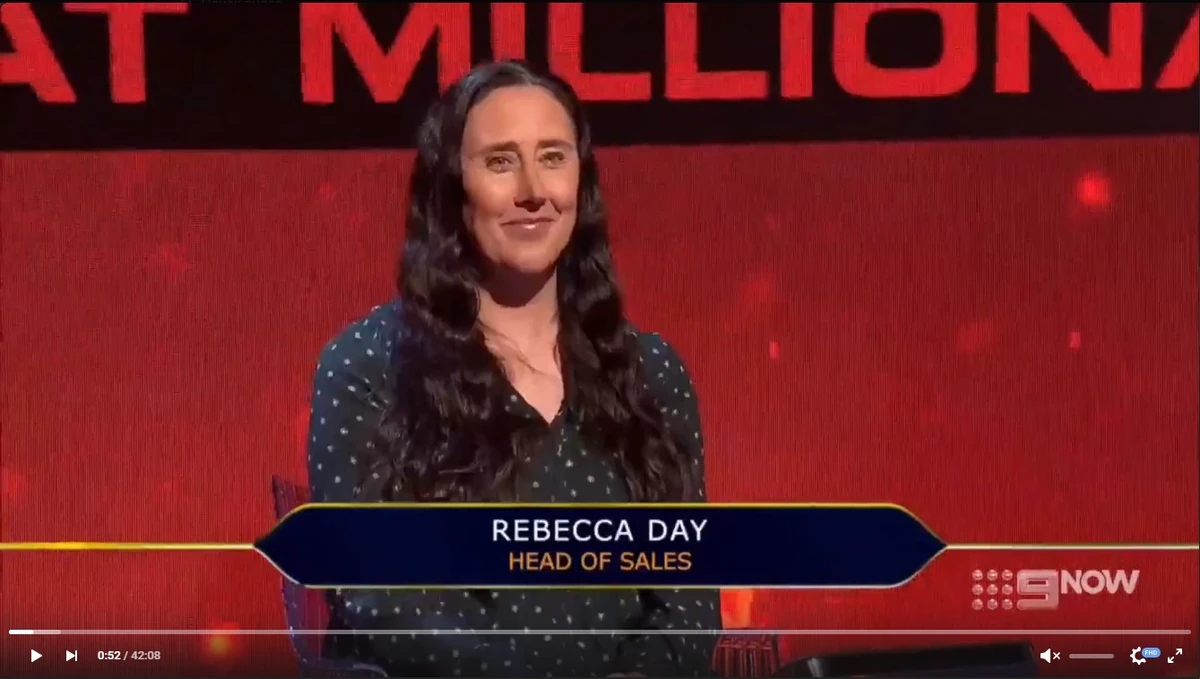Rebecca Day | Who Wants To Be A Millionaire Wiki | Fandom
