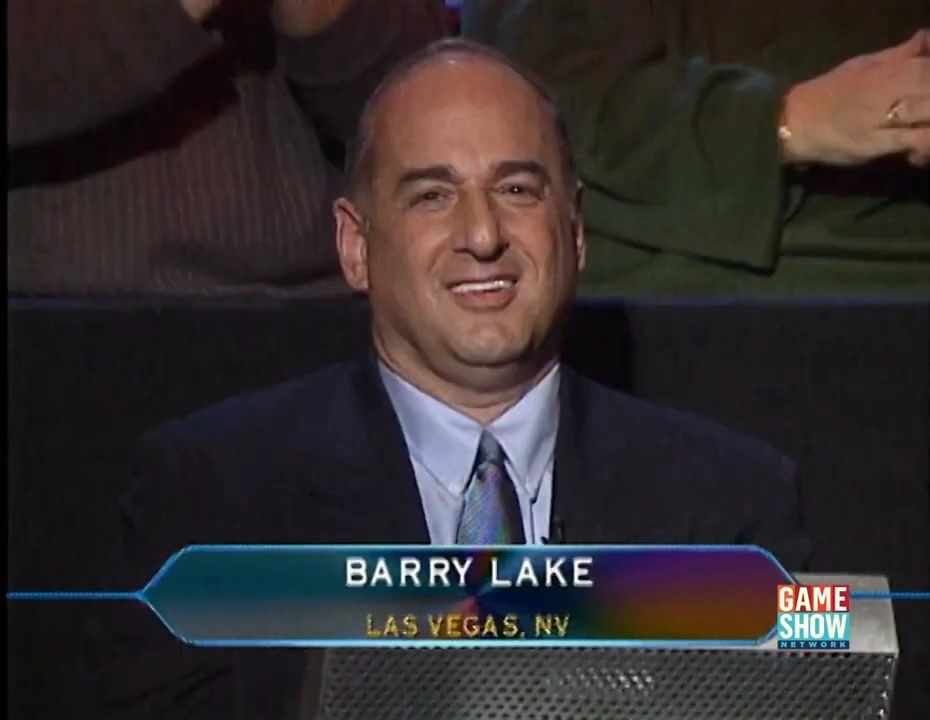 Barry Lake | Who Wants To Be A Millionaire Wiki | Fandom