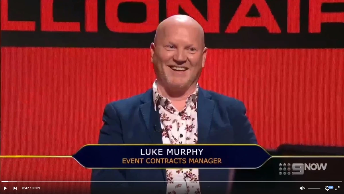Luke Murphy | Who Wants To Be A Millionaire Wiki | Fandom