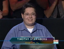 Timothy Sternberg | Who Wants To Be A Millionaire Wiki | Fandom