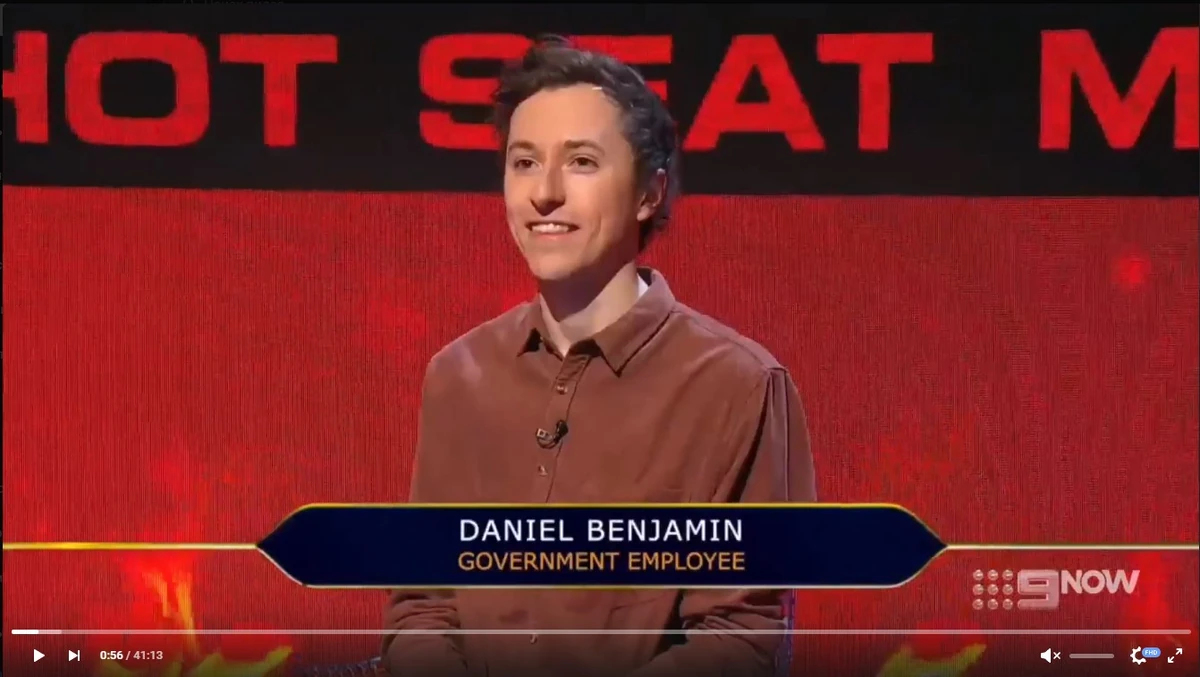 Daniel Benjamin | Who Wants To Be A Millionaire Wiki | Fandom