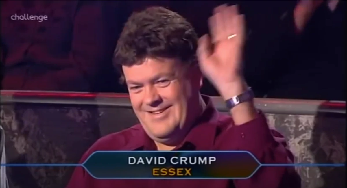 David Crump | Who Wants To Be A Millionaire Wiki | Fandom