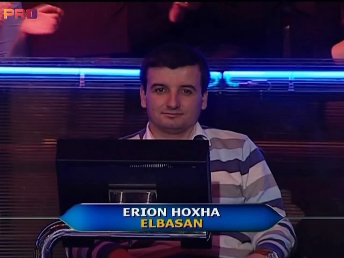 Erion Hoxha | Who Wants To Be A Millionaire Wiki | Fandom