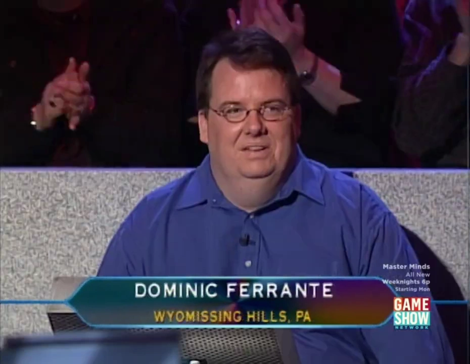 Dominic Ferrante | Who Wants To Be A Millionaire Wiki | Fandom