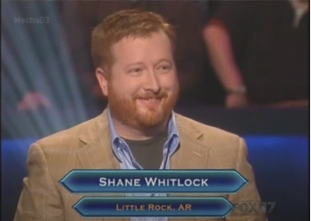 Shane Whitlock | Who Wants To Be A Millionaire Wiki | Fandom