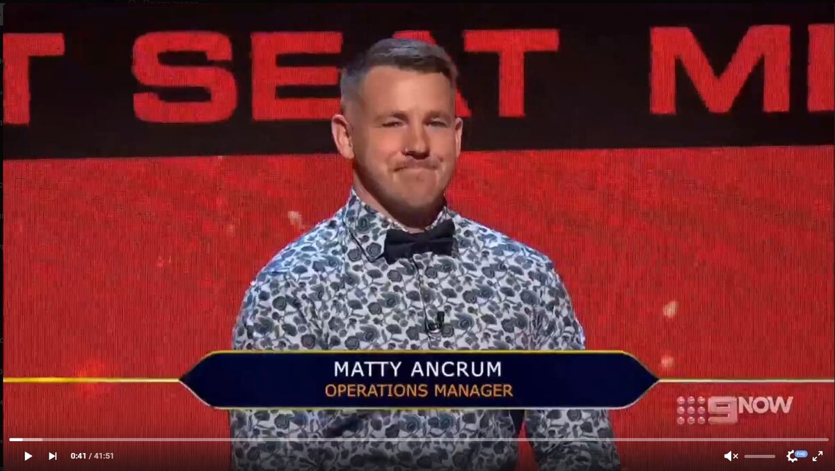 Matt Ancrum Who Wants To Be A Millionaire Wiki Fandom