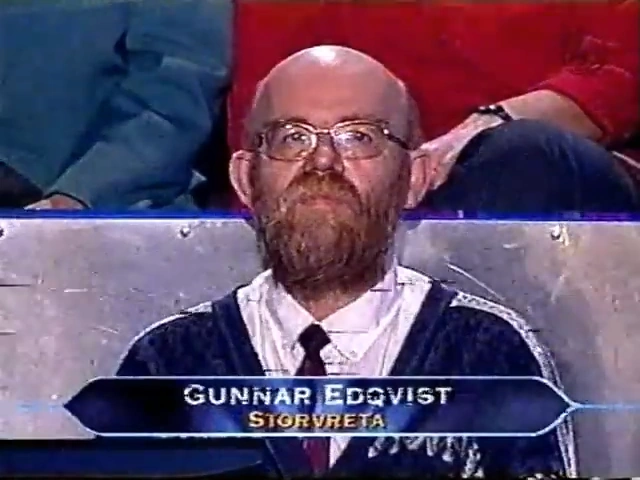 Gunnar Edqvist | Who Wants To Be A Millionaire Wiki | Fandom