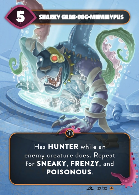 Sharky Crab-Dog-Mummypus | Mindbug Wiki | Fandom