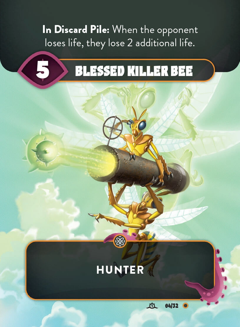 Blessed Killer Bee | Mindbug Wiki | Fandom