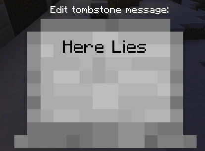 Tombstone | Minecraft Comes Alive Wiki | Fandom